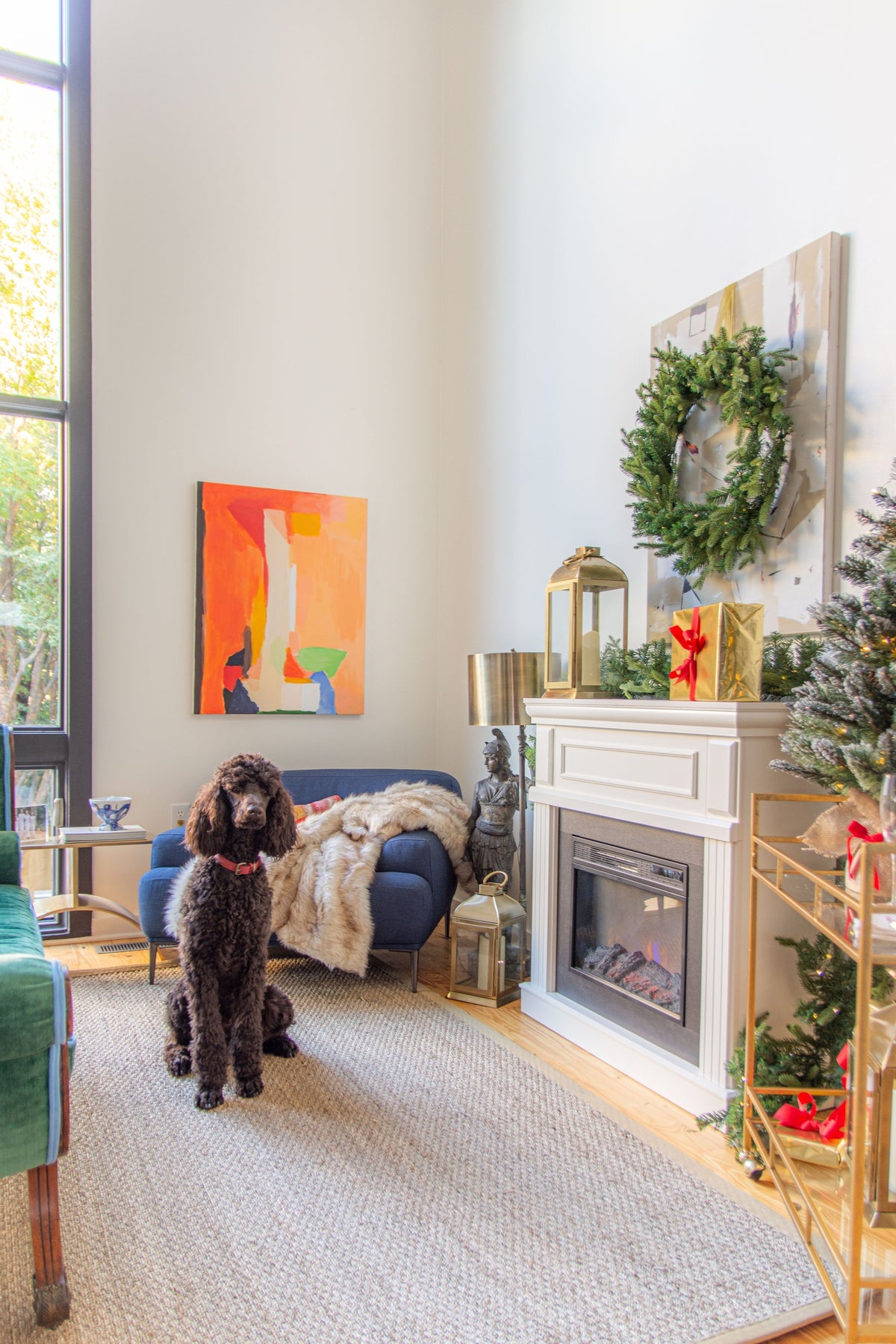 Styling a Cozy Fireplace With Holiday Decor | Kevin Francis Design