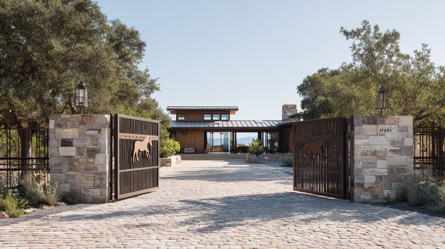 Why Wrought Iron Driveway Gates with Horse Designs Are Perfect for Far ...