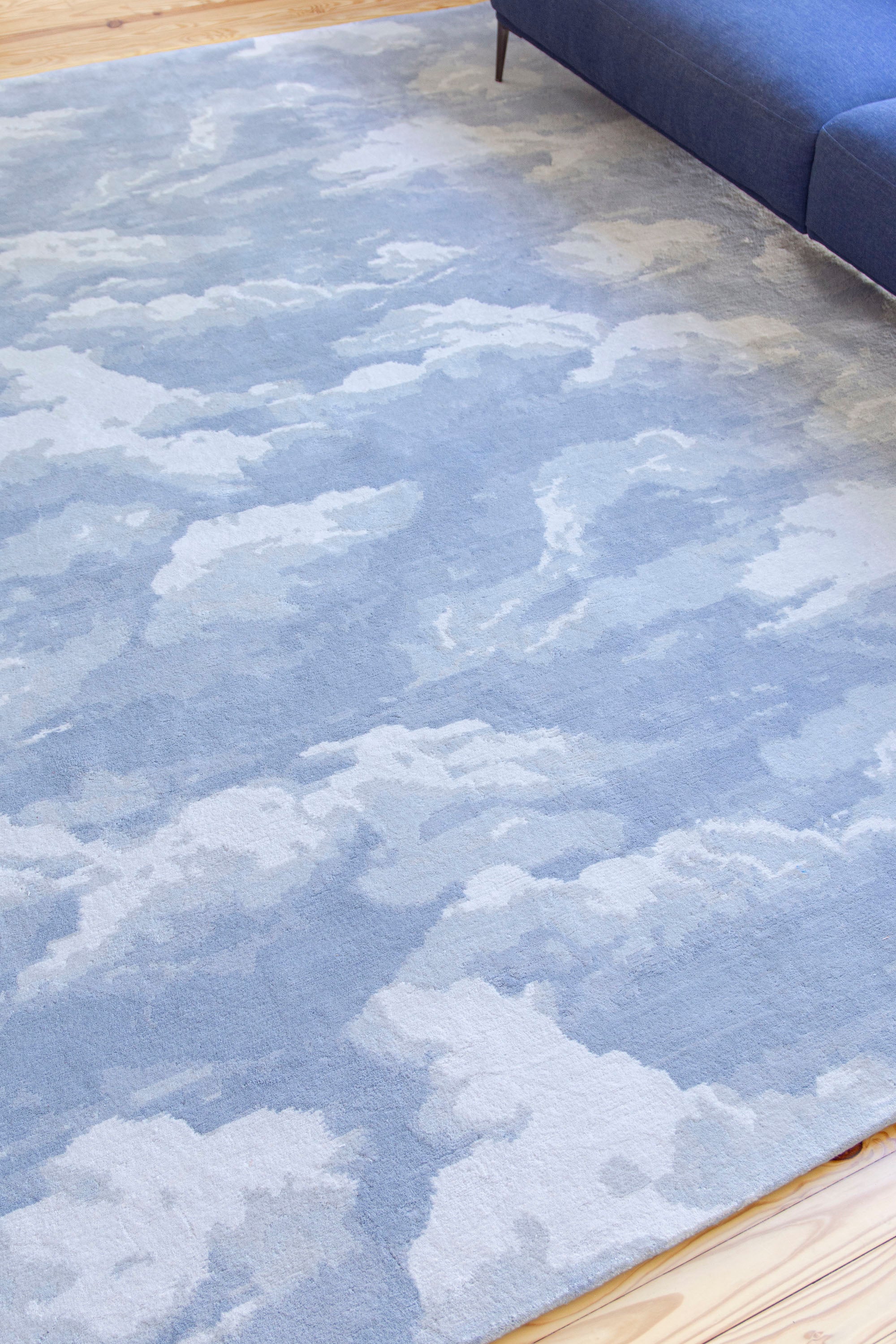 Cumulus Cloud Tibetan Hand-Knotted Wool Area Rug | Kevin Francis Design