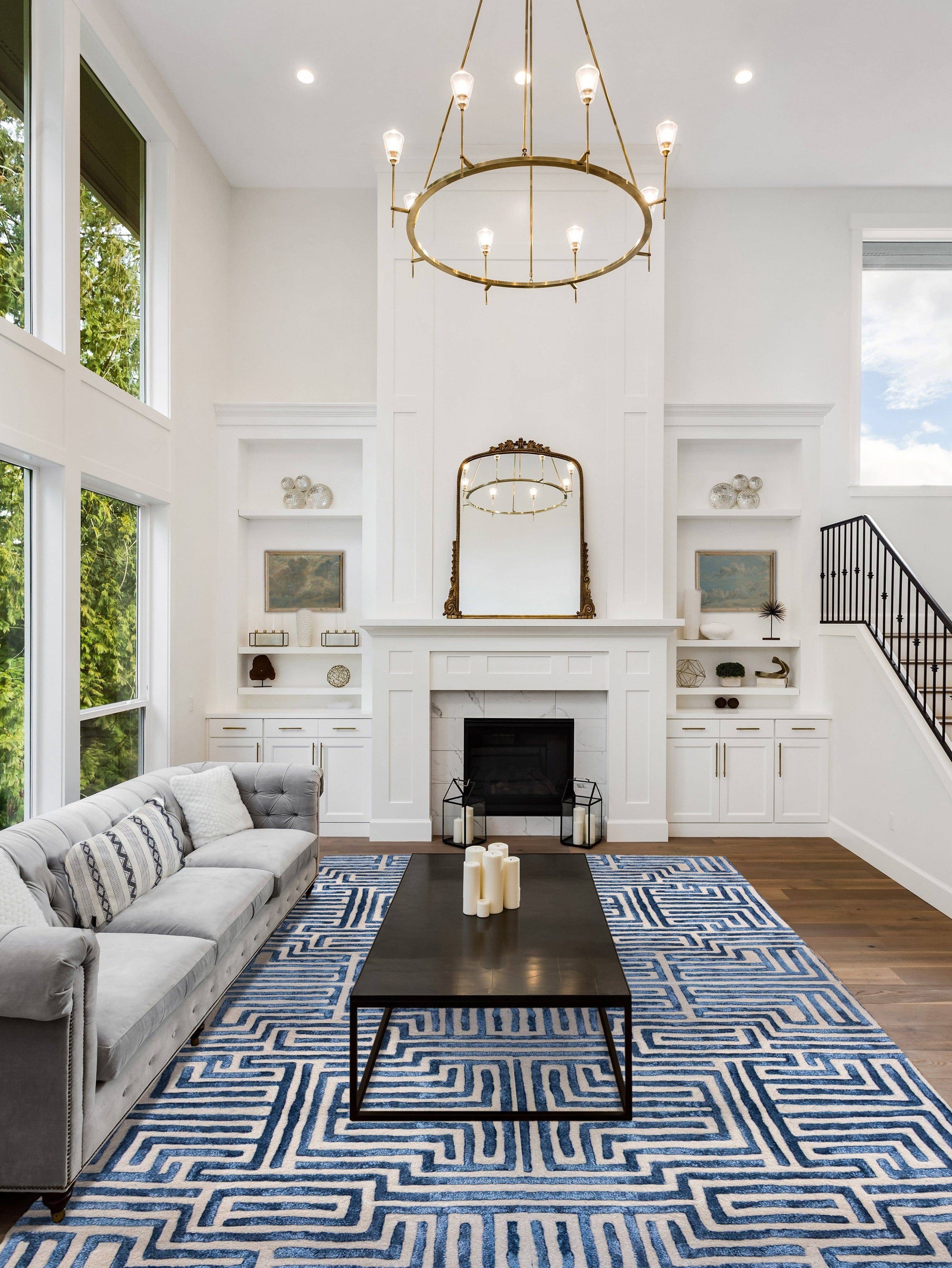 Knossos Hand-Tufted Maze Luxury Floor Rug - Order Now | Kevin Francis ...