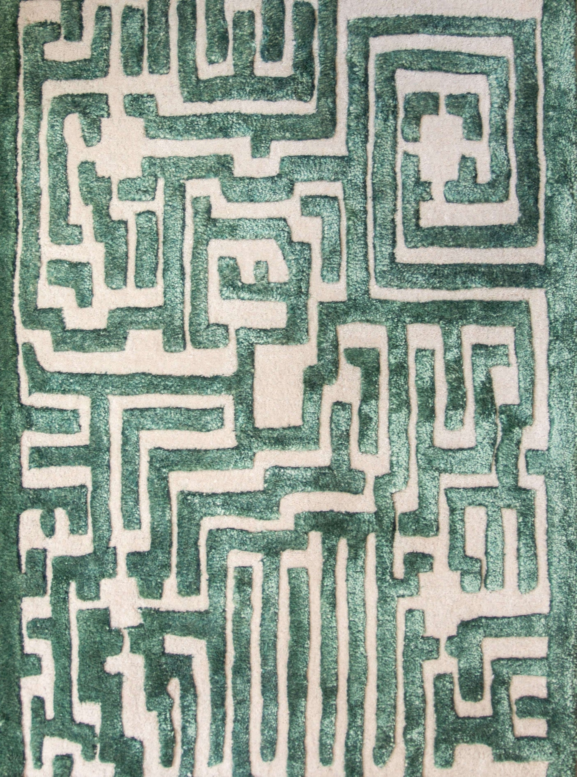 Theseus Hand-Tufted Maze Luxury Floor Rug - Buy Now | Kevin Francis Design
